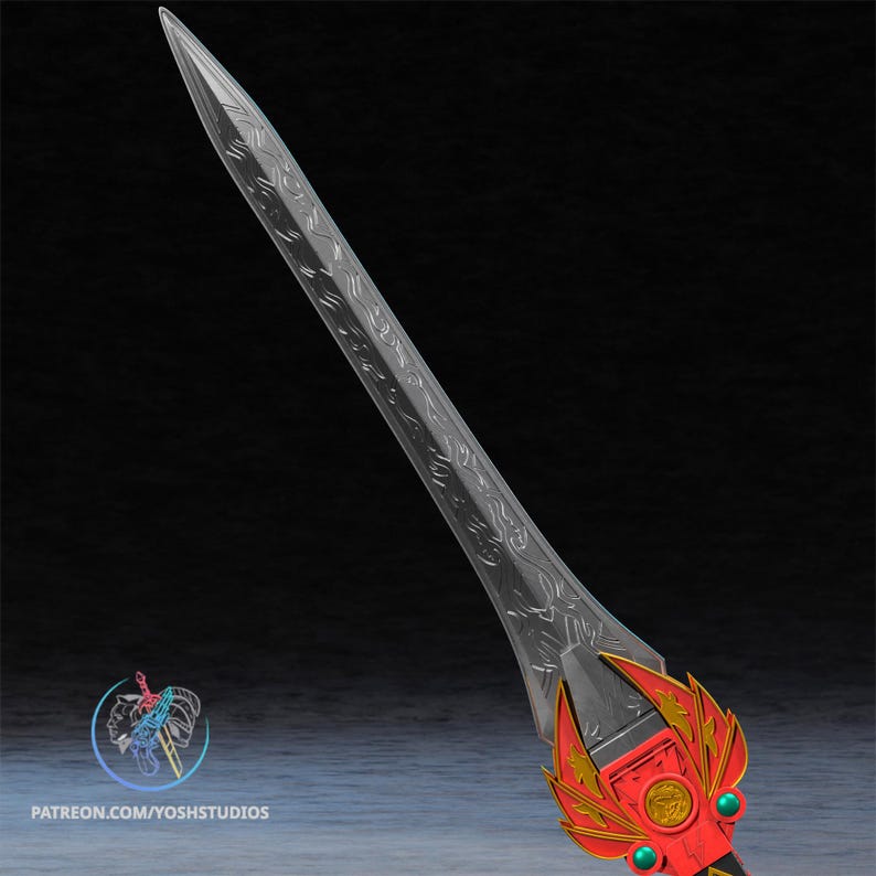 MMPR Red Ranger Sword - Etsy