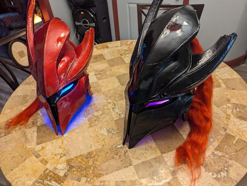 Anime Kight Helmet With LED Eyes - Etsy