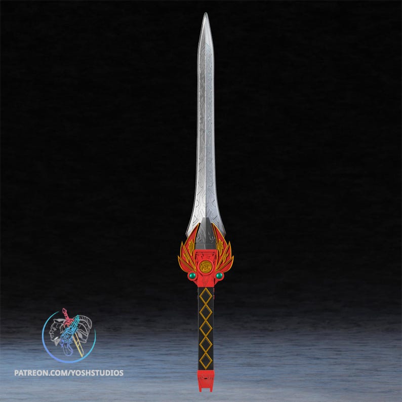 MMPR Red Ranger Sword - Etsy