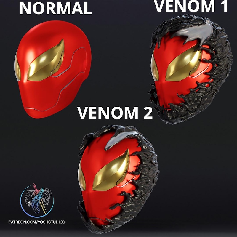 Iron Spider Man Mask - Etsy