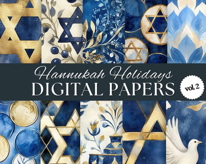 2 Jewish Themed Page Borders-crown Menorah Frames-star of David Mandala ...
