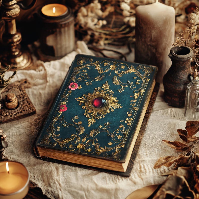 Embossed Floral Covers for Junk Journals, 10 Victorian Journal Toppers ...