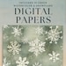 Winter Themed Snowflake Digital Paper Kit for Scrapbook and Creative ...