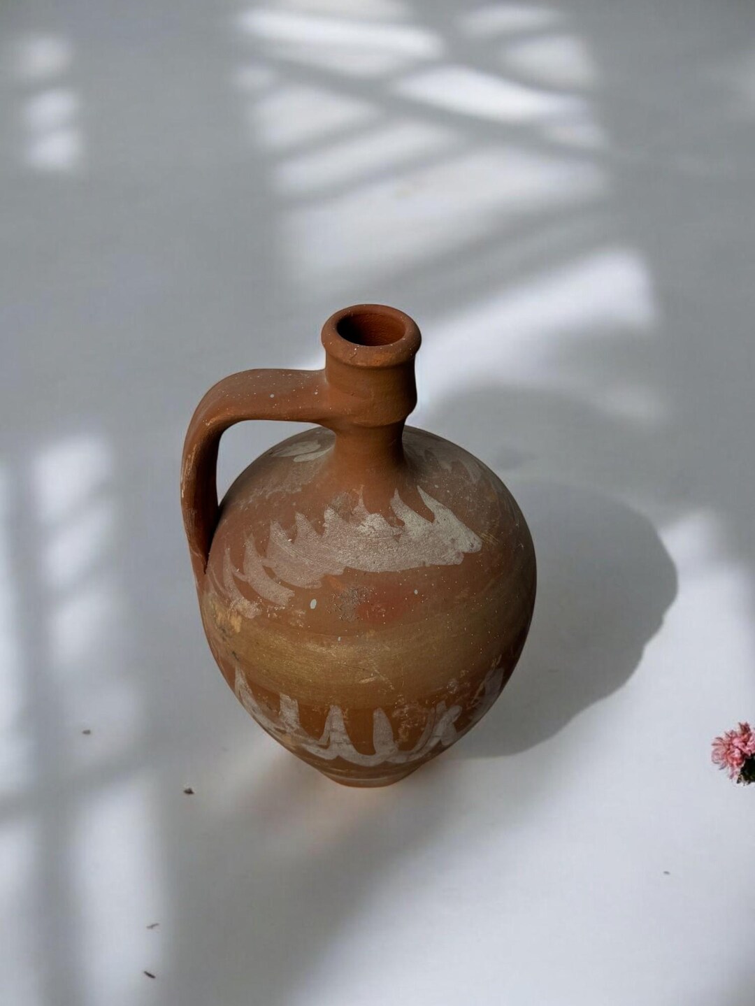 Turkish Terracotta Vase, Turkish Olive Jar, Rustic, Glazed Pottery ...