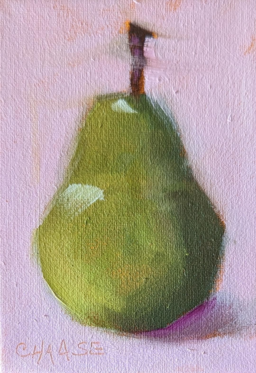 Magnet, Miniature Original Oil Painting, Lemon on Purple, Food Fine Art ...