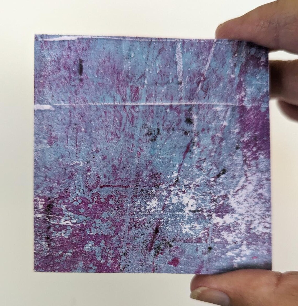 Miniature Abstract Painting, Small Art, 3 X 3, Whimsical Abstract ...