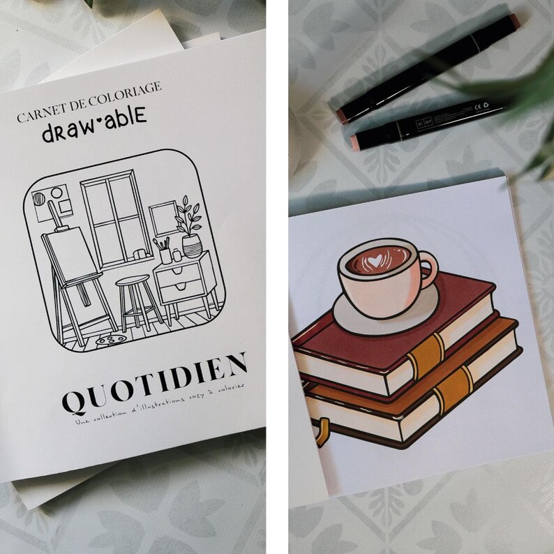 Daily Coloring Book Printable Instant Digital Download in PDF Format ...