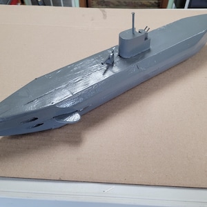 Handmade Rustic Wooden Model U-boat - Etsy