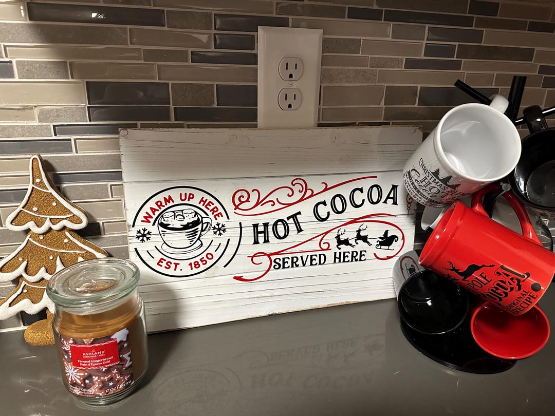 Hot Cocoa Served Here Sign - Etsy