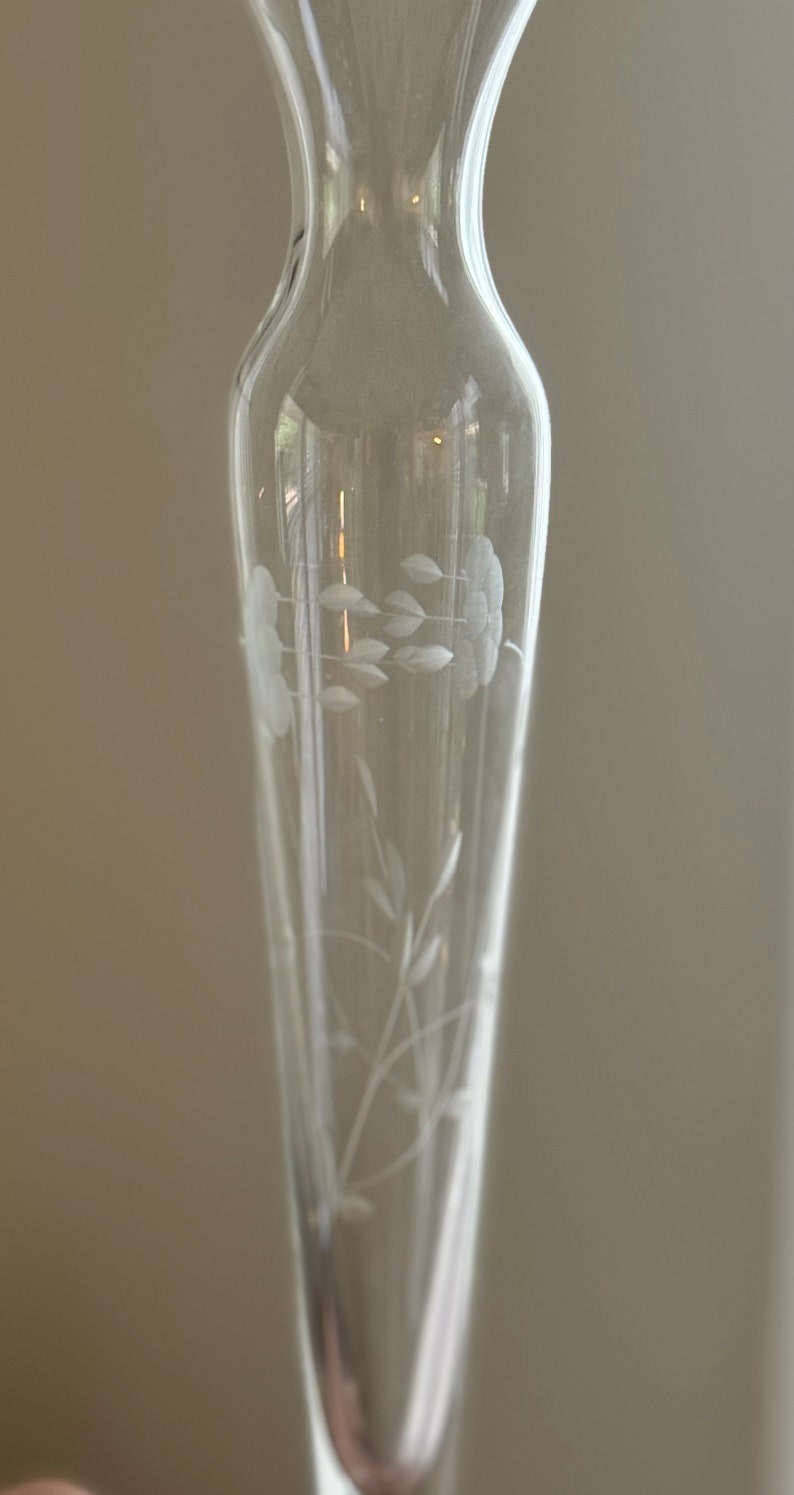 Princess House Crystal HERITAGE 10 Ruffled Scalloped Top Vase, Blown ...