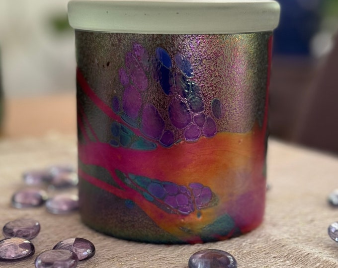 Vintage Borowski Handmade Glass Jar/candy Dish With Lid - Etsy