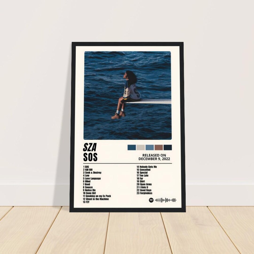 SZA SOS Premium Poster Made of Matte Paper With High-quality Wooden ...
