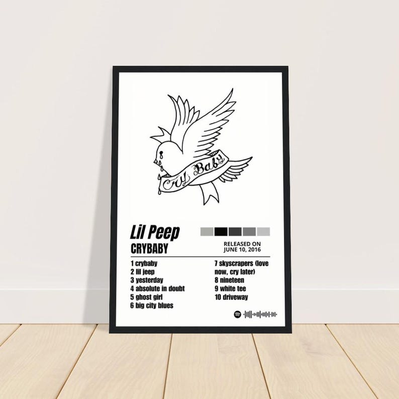 Lil Peep Crybaby Premium Poster on Matte Paper With a High-quality ...