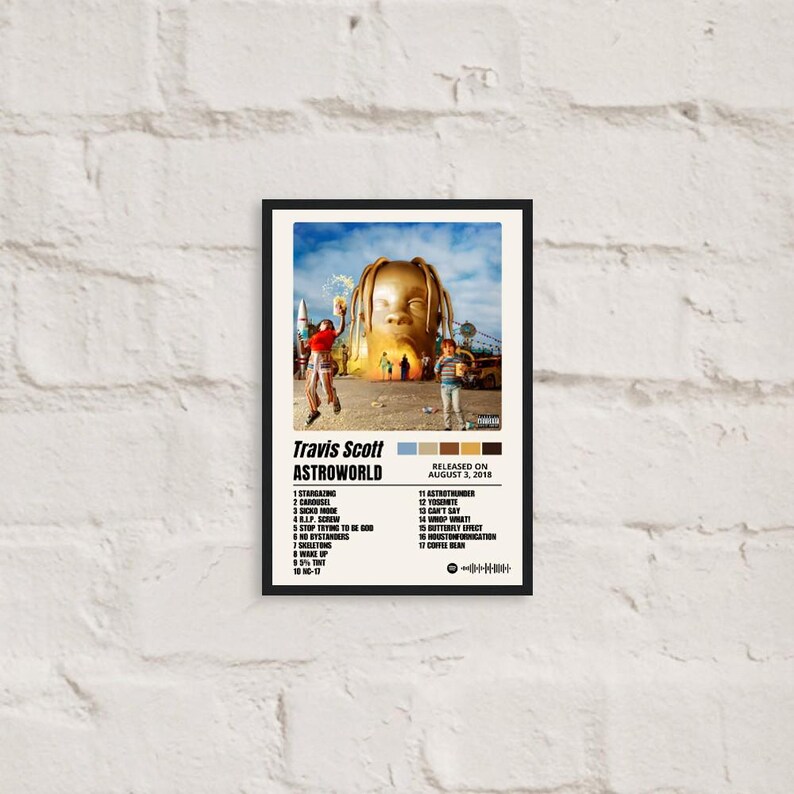 Travis Scott Astroworld Premium Poster on Matte Paper With a High ...