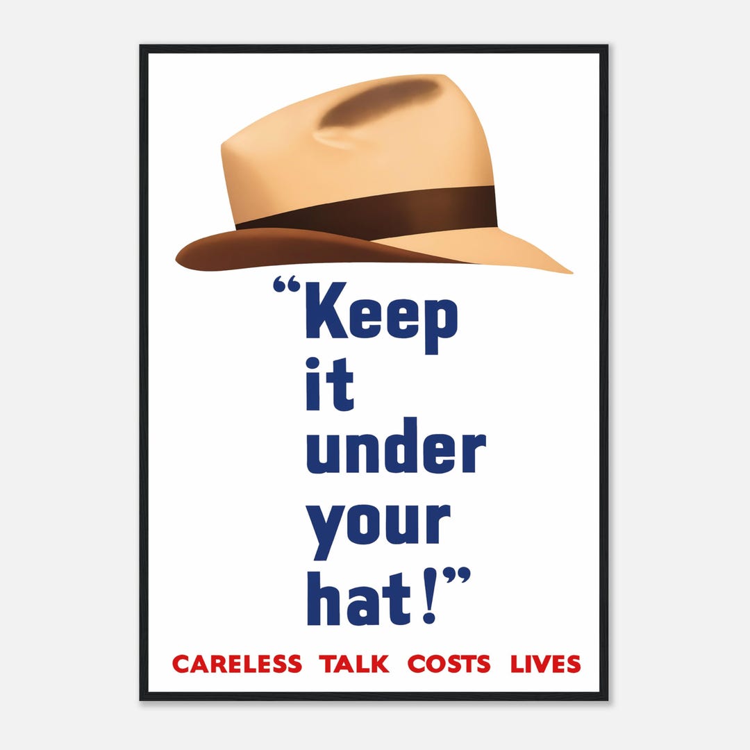 Keep It Under Your Hat! - by St. Michael's Press Ltd. (1940s) | Premium ...