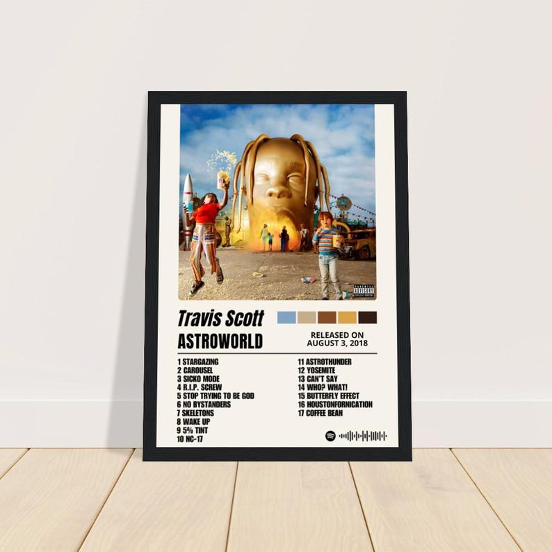 Travis Scott Astroworld Premium Poster on Matte Paper With a High ...