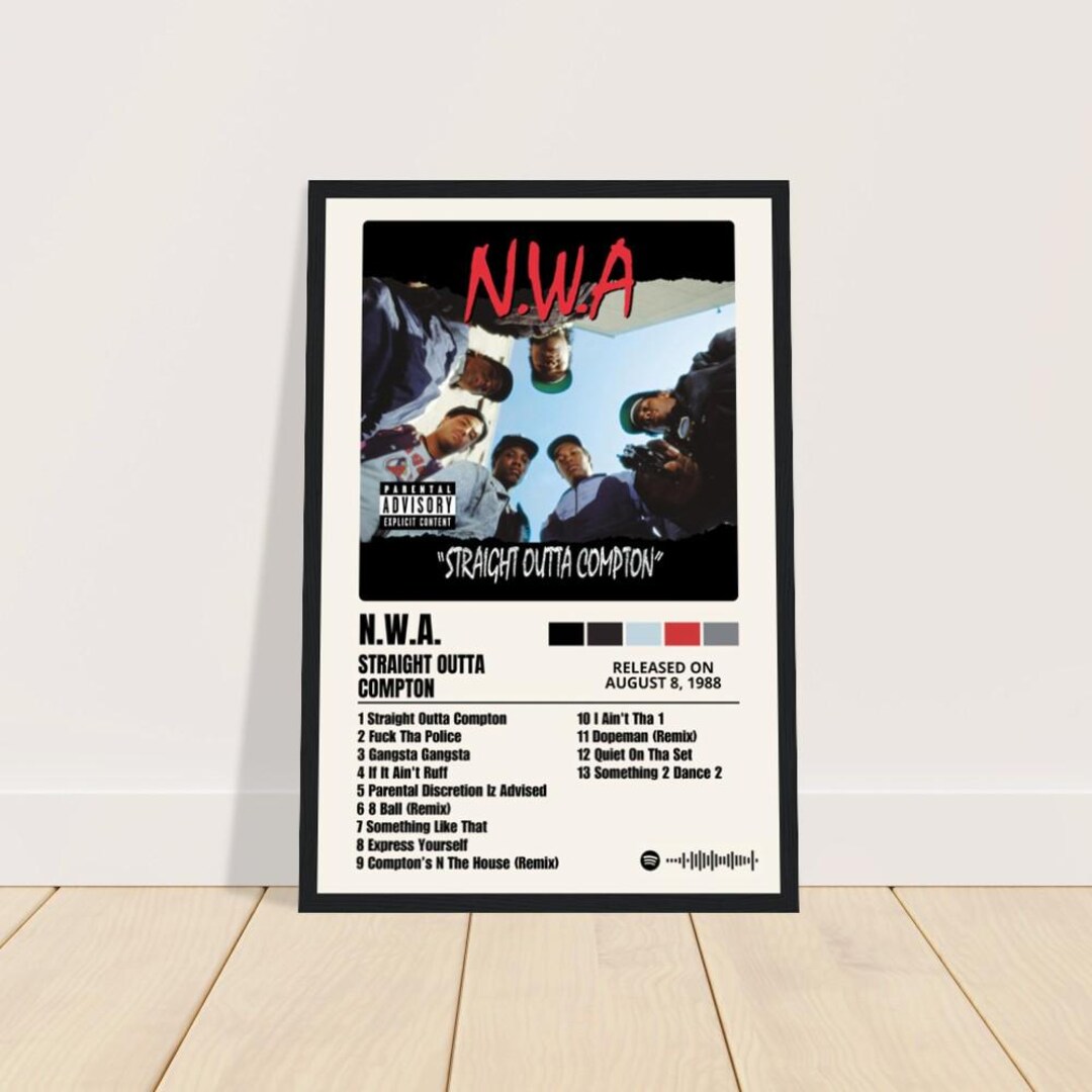 N.W.A. Straight Outta Compton Premium Poster Made of Matte Paper With ...