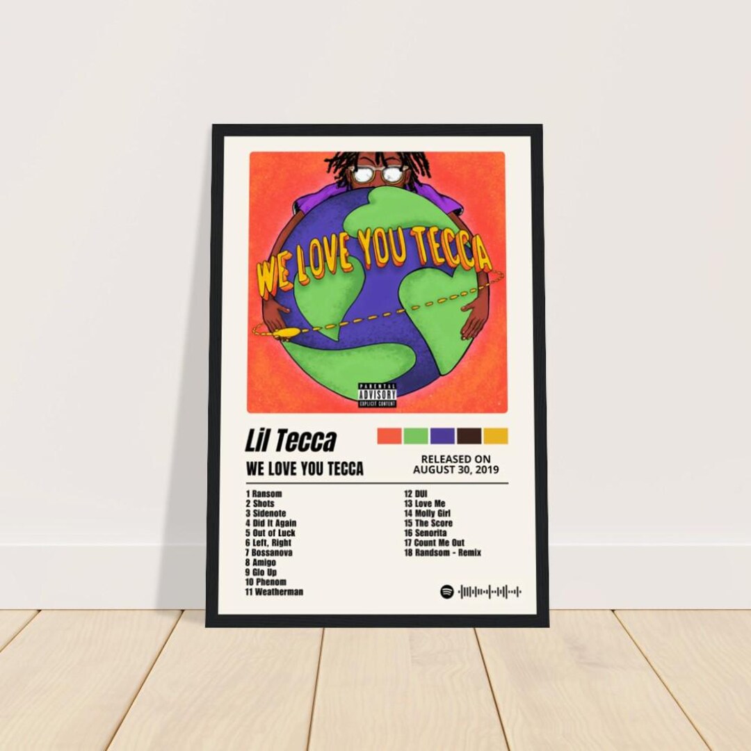 Lil Tecca We Love You Tecca Premium Poster on Matte Paper With a High ...