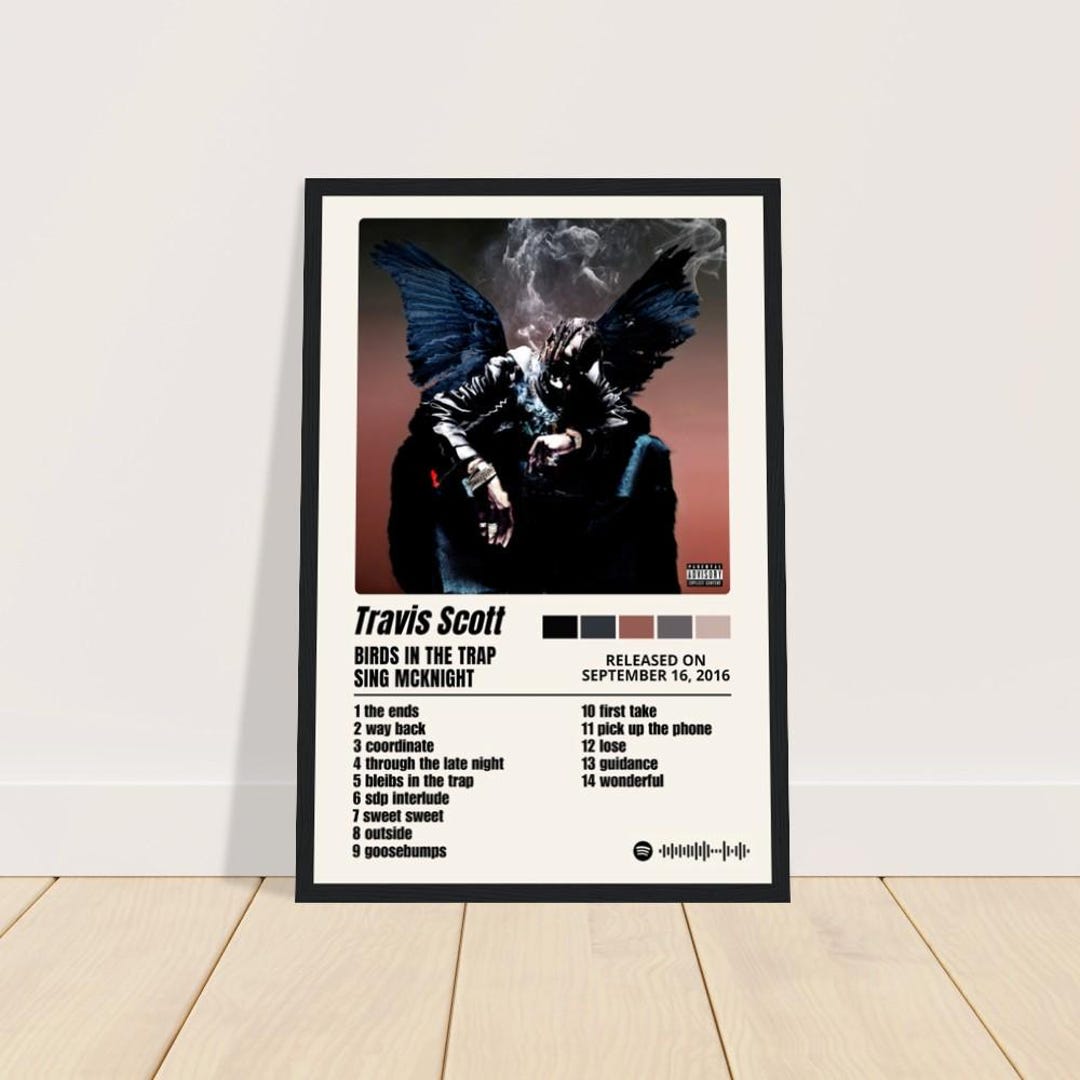 Travis Scott Birds in the Trap Sing Mcknight Premium Poster on Matte ...