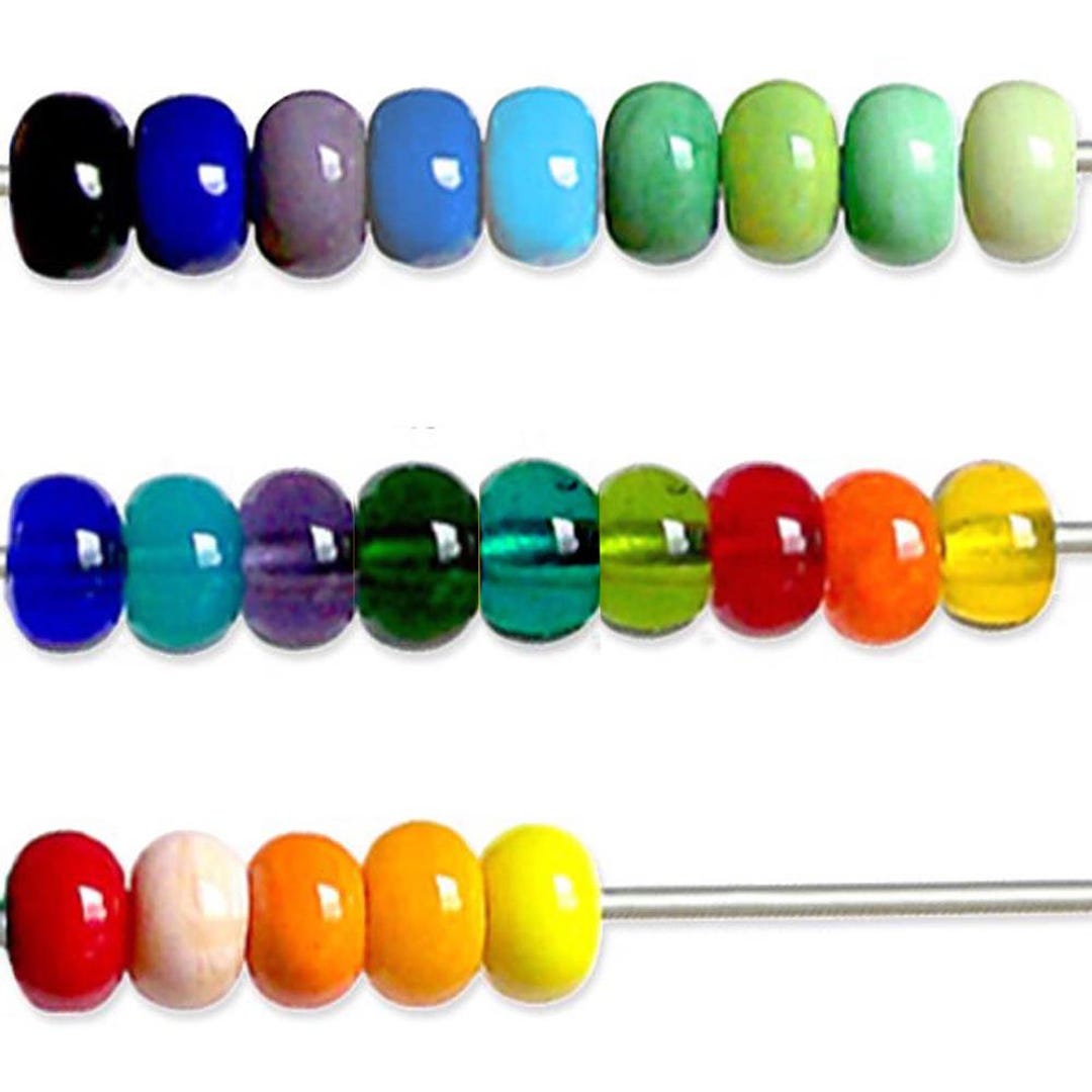USA | 5 Lampwork Large Hole 2mm Beads Glass 11mm U PICK Color Perfect ...