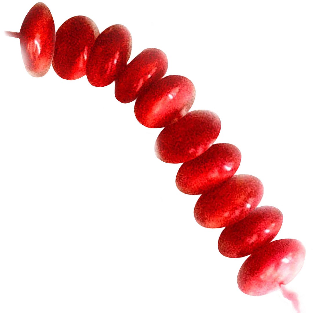 USA | 10 Rare Red Spiny Oyster Rondel Rondelle Beads ~10-11m+/- | Sea ...