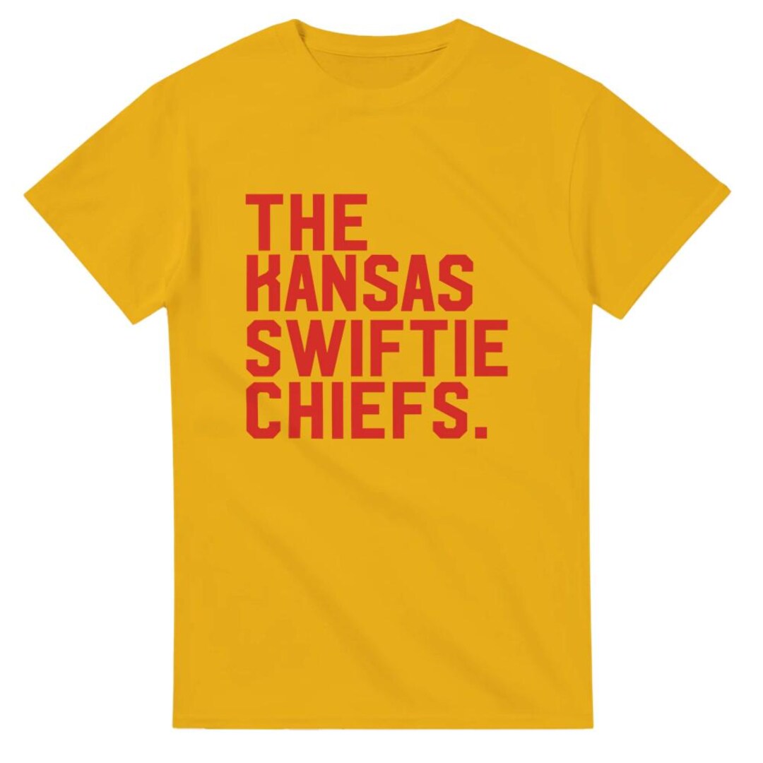 The Kansas Swiftie Chiefs Red on Gold - Etsy