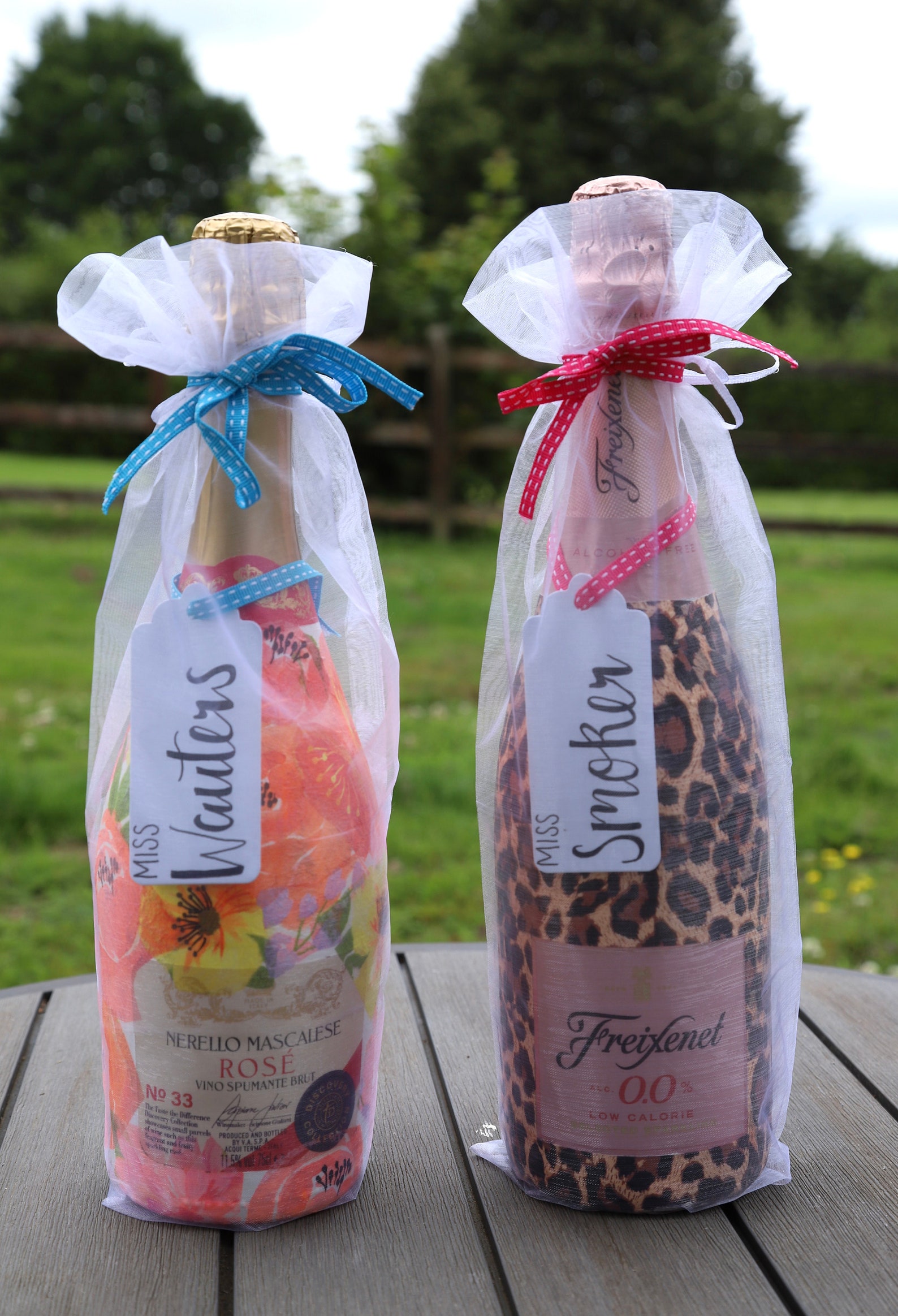 Hand Decorated Prosecco/wine Bottles Decoupage Bottles - Etsy