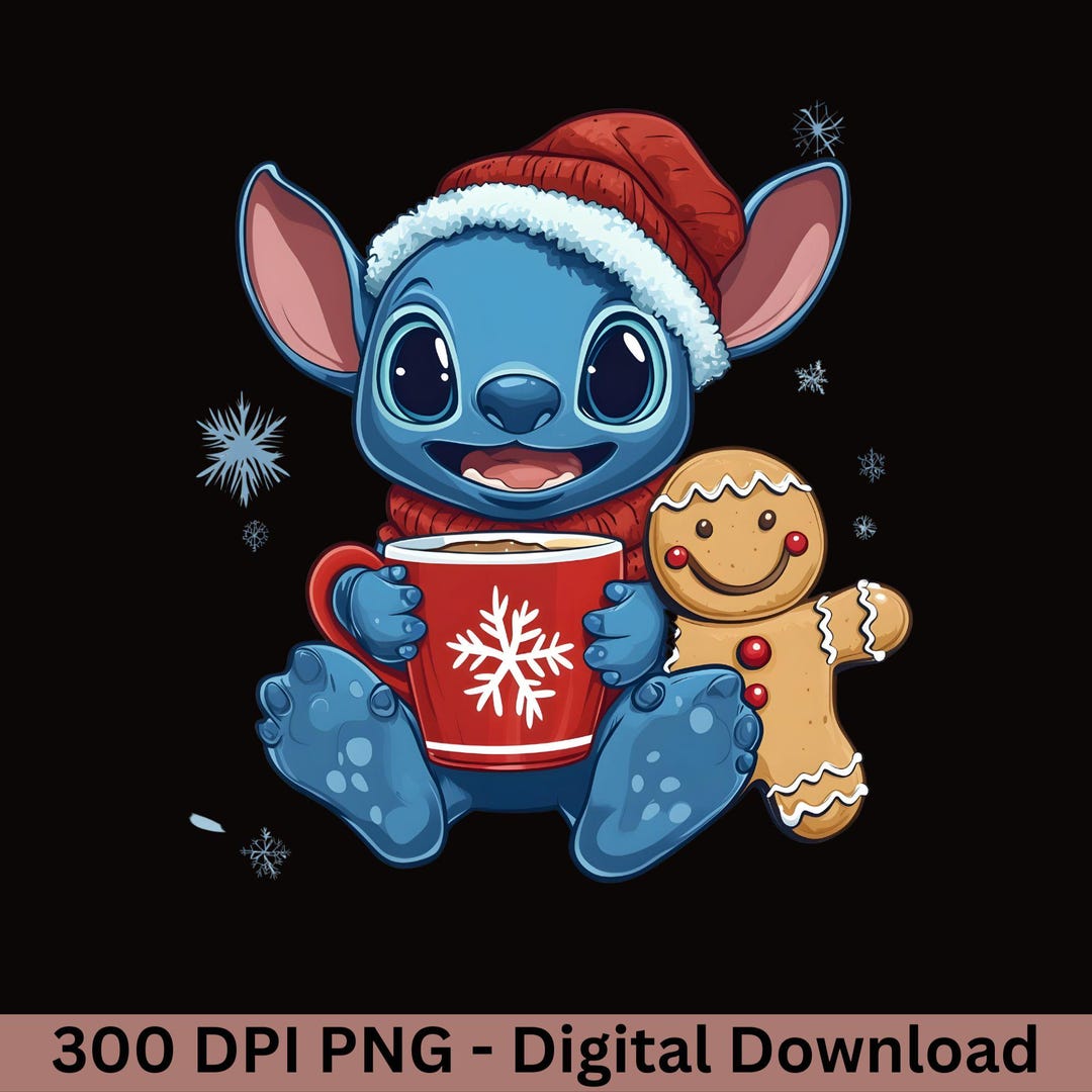 Cozy Cute Stitch Christmas Png Kid Christmas Sublimation Stitch ...