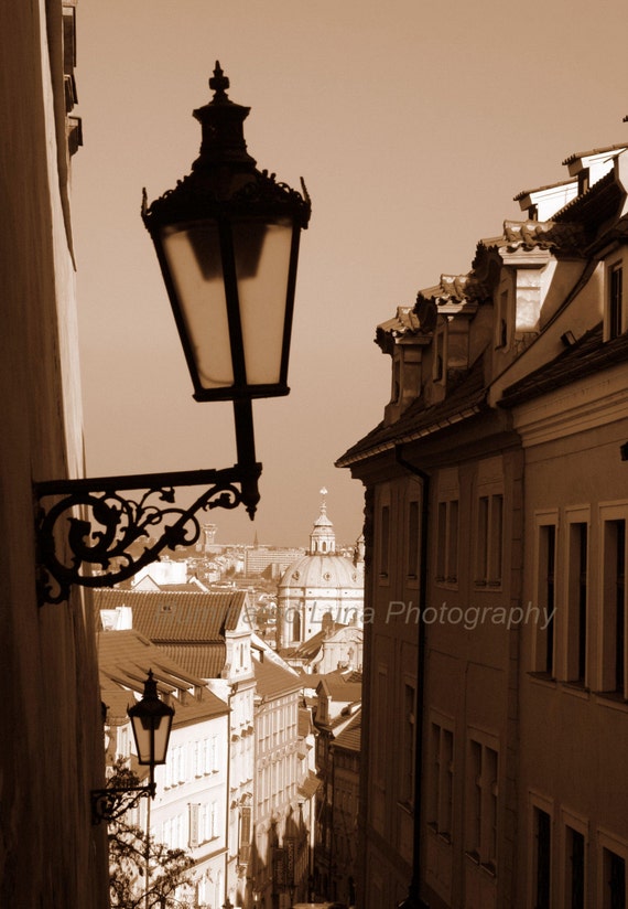 Items similar to SALE Prague Street Scene - Signed 8 x 12 Fine Art ...