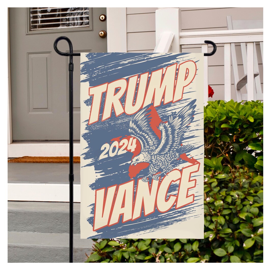 Trump Garden Flag Trump Vance Flag Trump Yard Sign Republican Yard Flag ...