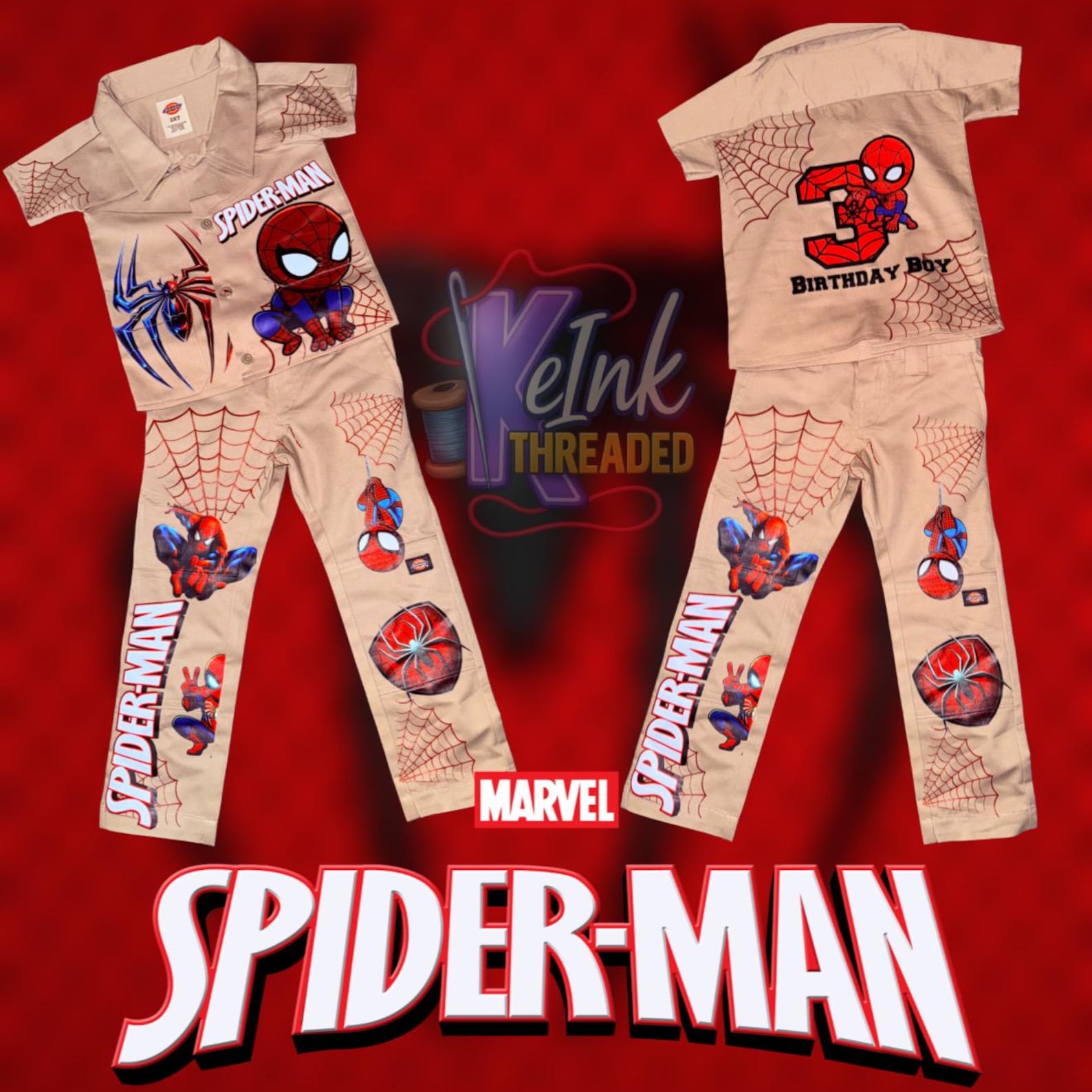 Custom Birthday Dickies Outfit for Boys | Personalized Kids Party Set ...