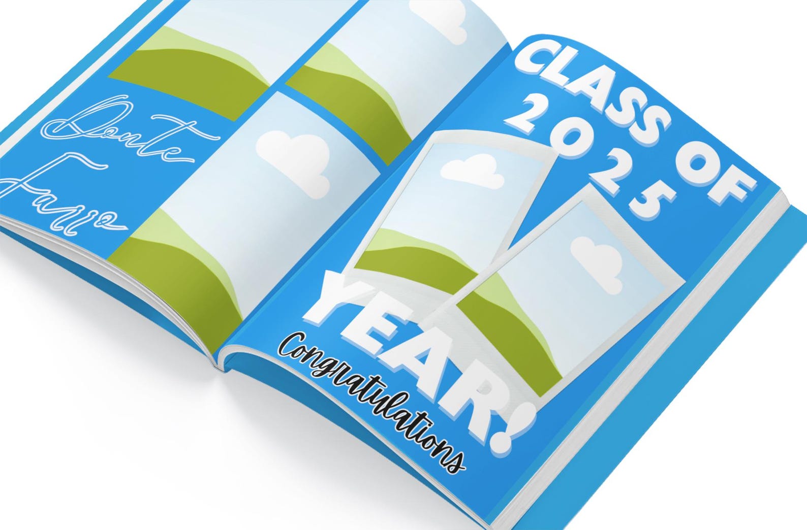 Graduation Magazine Template 2025 | Editable 24-page Canva Yearbook for ...