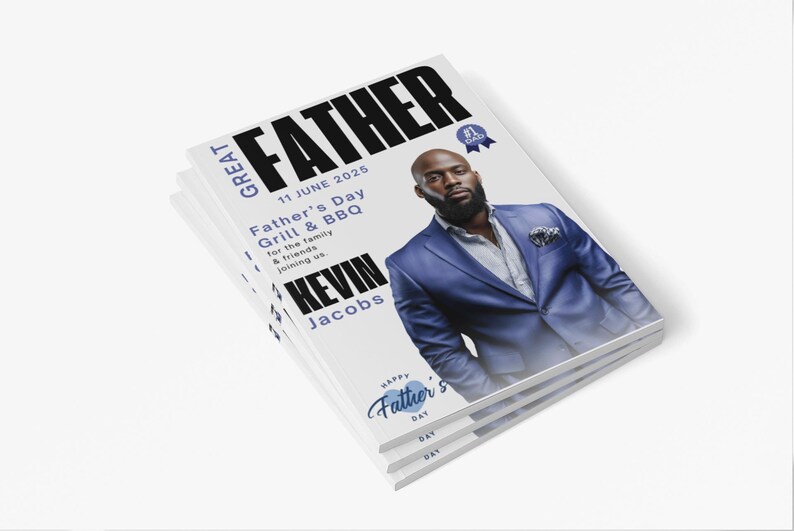 Father’s Day Memory Book Template | Custom Editable Canva Keepsake ...