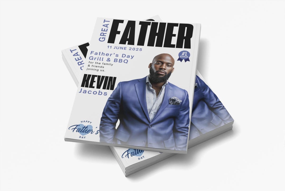 Father’s Day Memory Book Template | Custom Editable Canva Keepsake ...