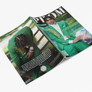 Customizable Prom Magazine Template | Editable 24-page Canva Graduation ...