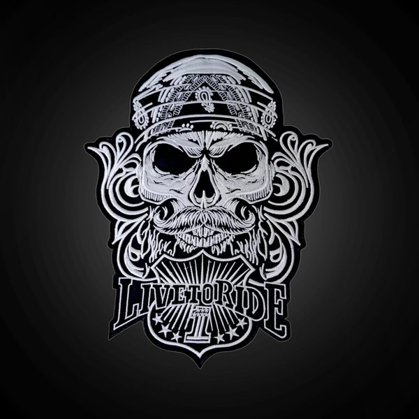 Black Harley Riders Patch - Etsy