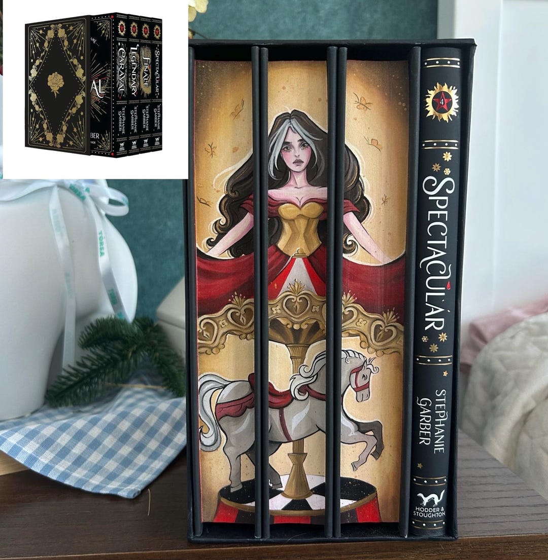 Custom Caraval Trilogy Set With Hand-painted Edges HARDCOVER / Hand ...