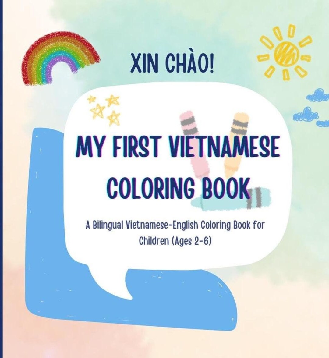 Printable Children's Coloring Book, A Bilingual Vietnamese English ...