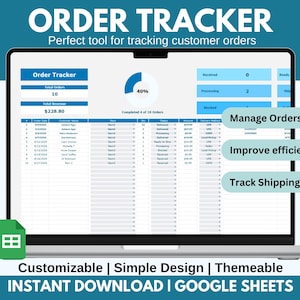 Order Tracker Spreadsheet Template Google Sheets | Shipping Tracker ...