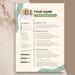 Curriculum Vitae, Canva Resume Template , Cv Template, Easy Resume ...