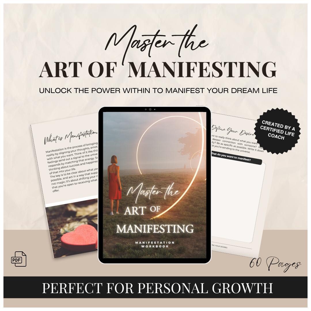 Manifestation Journal | Guided Workbook | Gratitude, Affirmations ...
