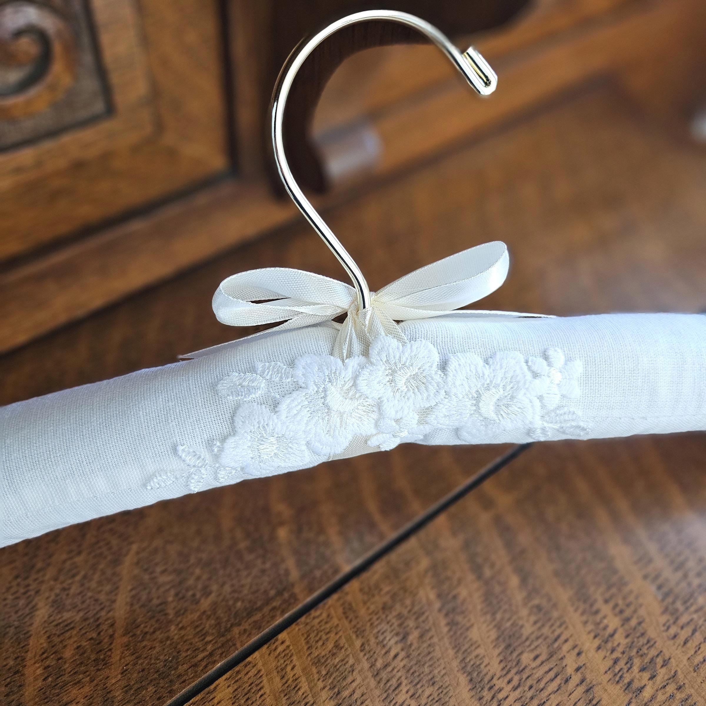 Wedding Dress Hanger: Floral Padded Bridal Hanger Wedding Dress ...