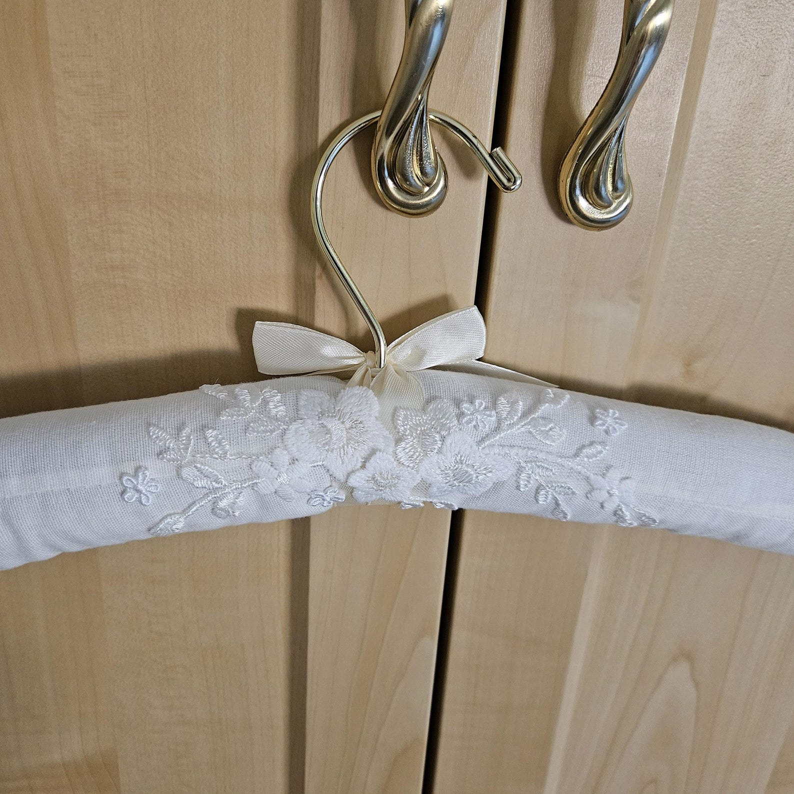 Wedding Dress Hanger: Padded Bridal Hanger Keepsake With Lace ...