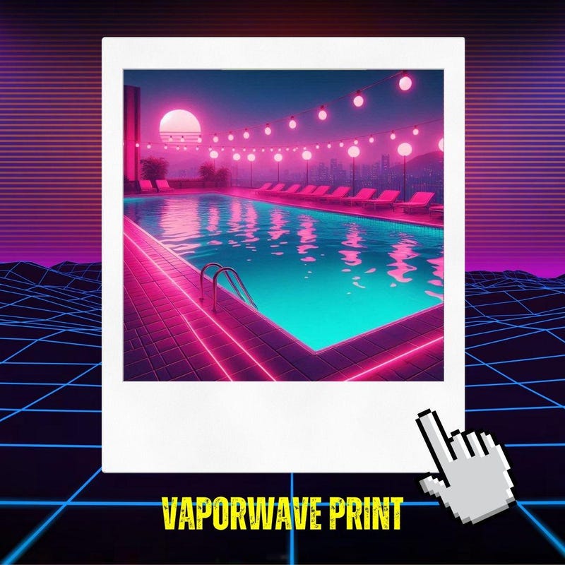 Vaporwave Bathroom - Etsy