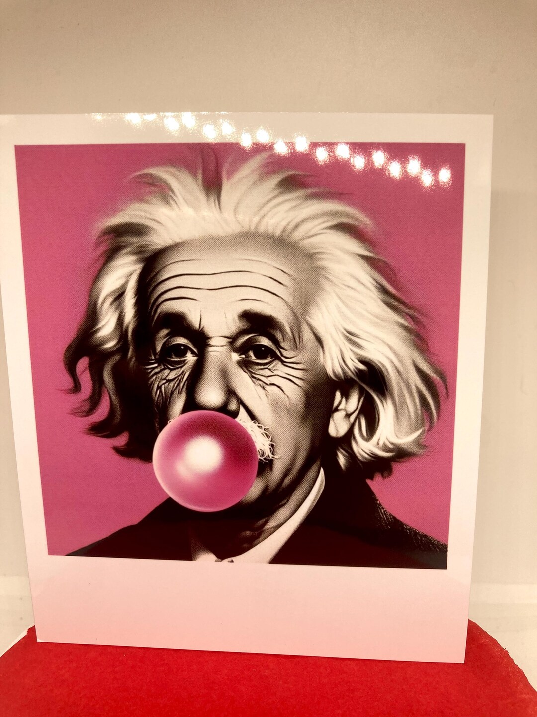 BUBBLEGUM ICON EINSTEIN. Albert Einstein Wall Decor Polaroid.andy ...