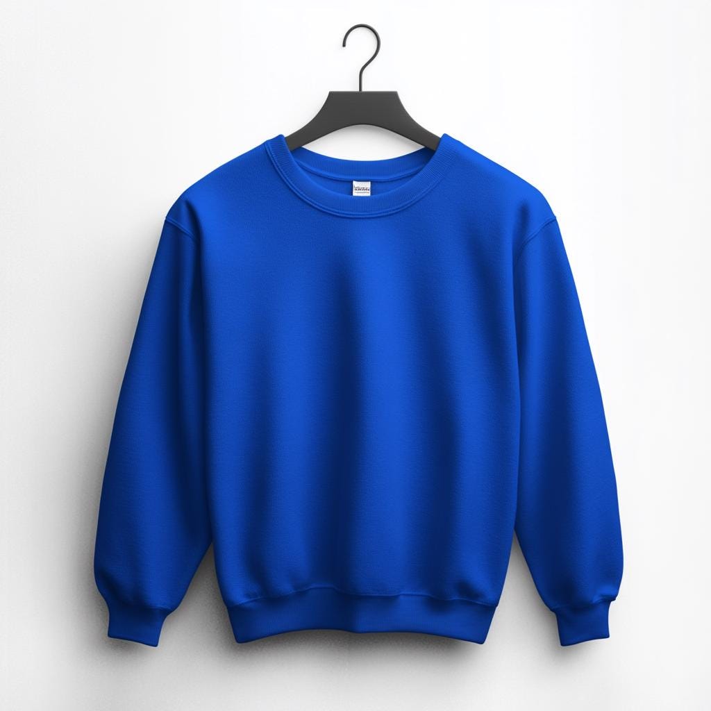 Blue Sweater Mockup, Sweater Mockup, Clothing Mockup, Mockup Design ...