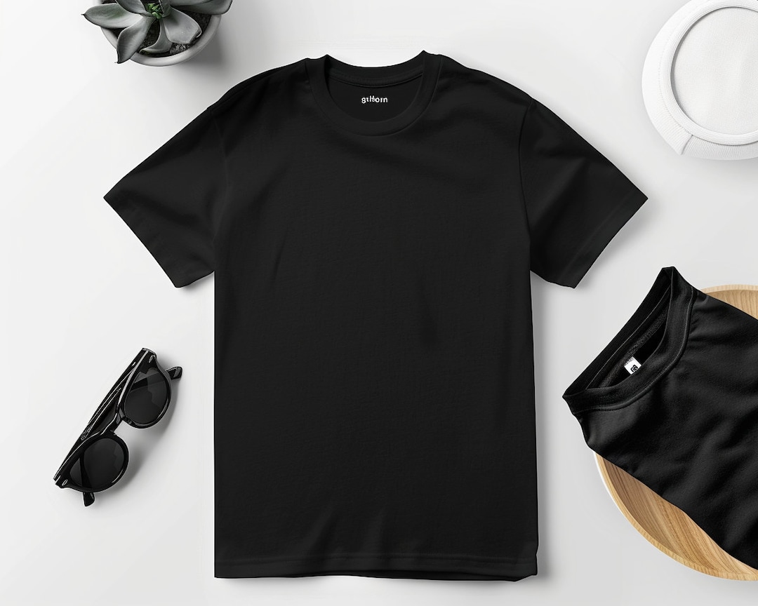 Black Tee Outfit Mockup Design Digital Download. - Etsy