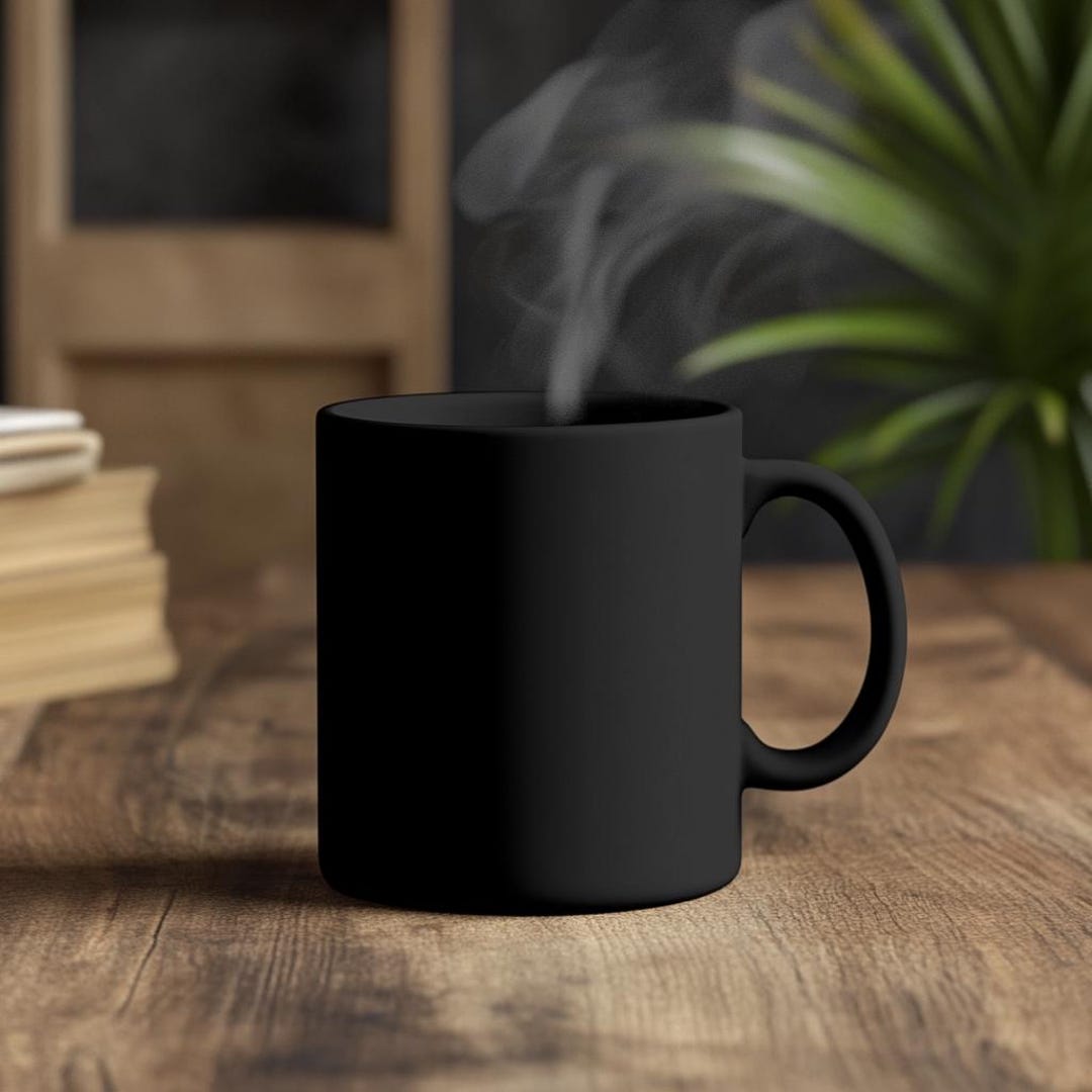 Black Mug Mockup, Mug Mockup, PNG Mockup, PNG Image Download. - Etsy