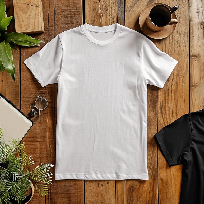 White Tee Digital Download Mock Up - Etsy