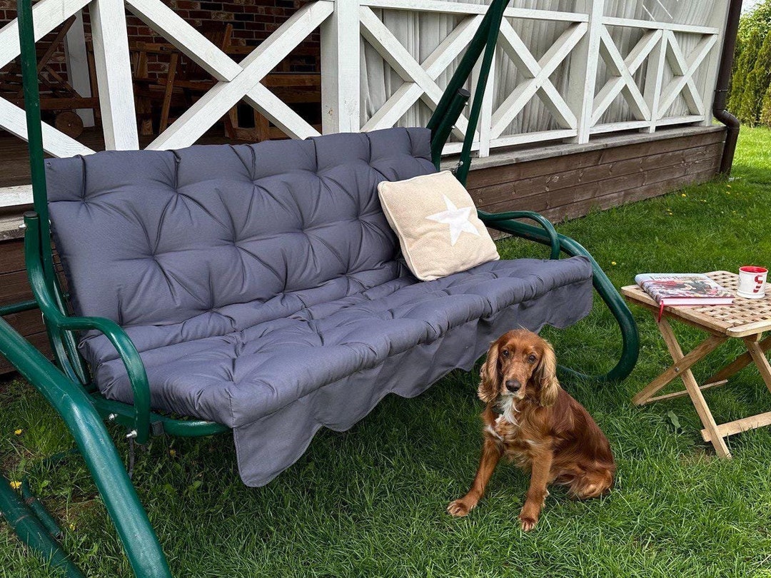 Double Cushion for a Metal Swing, Soft Pillow With Tight Fabric ...